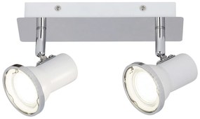 Rabalux LED přisazené koupelnové bodové svítidlo Steve 2x4,5W | GU10 | 860lm | 4000K | IP44