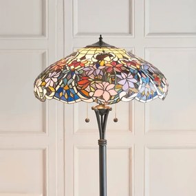 Endon 64323 - Stojací lampa Tiffany SULLIVAN 2xE27/60W/230V pr. 56 cm