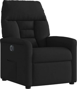 Elektrické polohovací křeslo černé textil 3303014