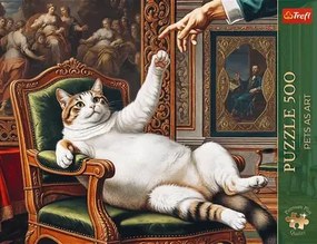 TREFL Puzzle Premium Plus Pets as Art: Jeho Chlupaté Veličenstvo / 500