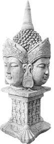 Buddha Betonová Figura 37cm 5kg zahradní dekorace Buddha čtyři tváře