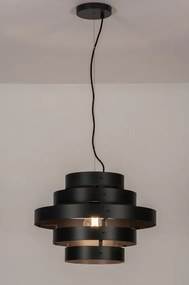 Závěsné designové svítidlo Wood Madeira Nero