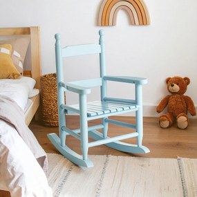 Modrá dětská židle z topolového dřeva – Premier Housewares