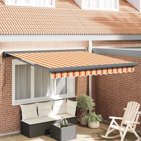 Stahovací markýza Žlutá a oranžová 300 x 250 x 165 cm 3329976