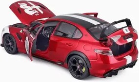 Bburago Plus - Alfa Romeo Giulia GTAm - Met Red #99 / měřítko 1:18