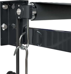 Automatická zatahovací markýza antracitová 3,5 x 2,5 m 3154512
