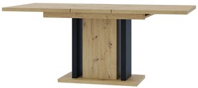 Jídelní stůl Wogrun (artisan + černá) (pro 6 až 8 osob). 1055273