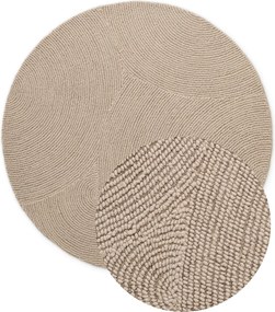 Hanse Home, Kusový koberec Calmio 106221 Beige kruh, 120x120 (průměr) kruh, béžová, ložnice