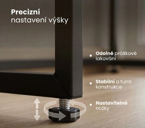 Konzolový stolek Elano 80 cm černý