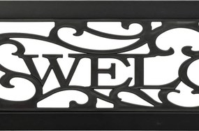 Zahradní lavice 125 cm ocel černá 317133