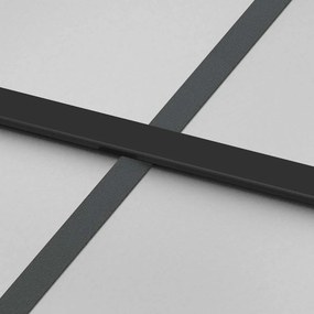 Posuvné dveře s kováním 76x205 cm ESG sklo a hliník 3332910