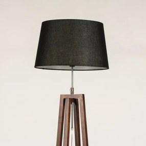 Stojací designová lampa Paola Black and Dark Brown