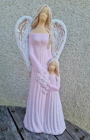 Andělka SÁRA s holčičkou, růžová