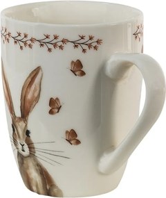 Porcelánový hrnek Rustic Easter Bunny - 12*8*10 cm / 350 ml