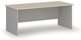 Kancelářský psací stůl rovný PRIMO GRAY, 1800 x 800 mm, šedá/wenge