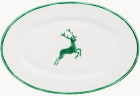 Ručně vyrobený servírovací talíř Grüner Hirsch