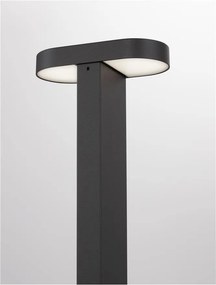 NV 9002867 Venkovní sloupkové svítidlo OFIR černý hliník a akryl LED 10.3W 3000K 220-240V 92st. IP54 - NOVA LUCE