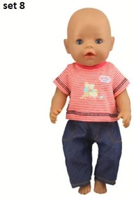 Roztomilé sety oblečků na American girl a BABY Born 43 cm Varianta: Set 8