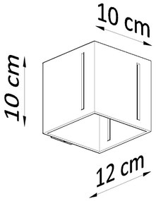 Nástěnné svítidlo Pixar, 1x černé kovové stínítko