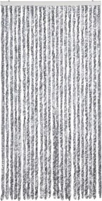 vidaXL Závěs proti hmyzu 100 x 200 cm žinylka [377336] Barva: Světle šedá a bílá