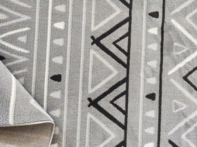 Berfin Dywany, Kusový koberec Alfa New 7207 Grey, 120x180, šedá, ložnice