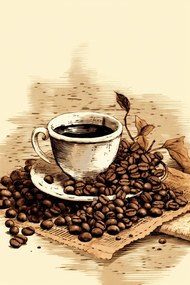 Plakát - Esence kávy