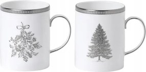 Sada 2 Vánočních Hrnků Winter White Wedgwood