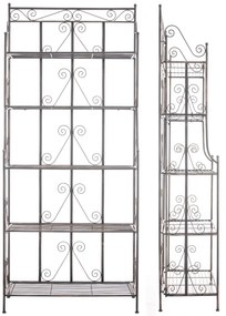 Kovová police regál Caria - Bronzová