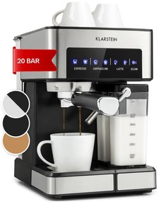 Klarstein Arabica Comfort, kávovar s portafiltrem, 1350 W, 20 bar, 1,8 l, dotykový displej