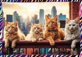 TREFL Puzzle Zábavná zvířata / 4x 250 dílků / od 7 let