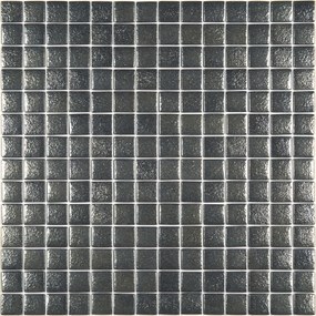 Hisbalit Skleněná mozaika šedá; stříbrná Mozaika 722 2,5x2,5 (33,3x33,3) cm - 25722BH