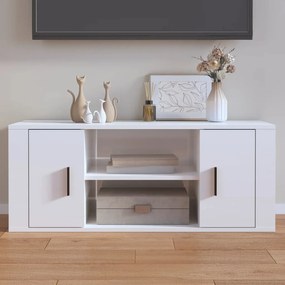 vidaXL TV skříňka 100 x 35 x 40 cm kompozitní dřevo [823095] Barva: bílá s vysokým leskem