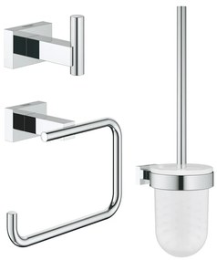 Grohe Essentials Cube - Sada doplňků pro toaletu 3 v 1, chrom 40757001