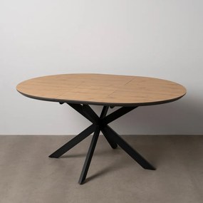 Kulatý rozkládací jídelní stůl s přídavnou deskou ø 120 cm Rocía – Ixia