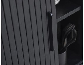 Designová skříňka Vasiliy 118 cm černý dub
