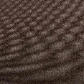 Barové židle 2 ks hnědé textil 289370