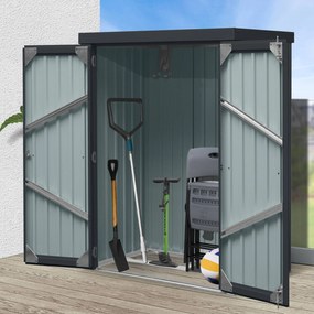 Zahradní domek BestBerg ZS-25A  / 1,1 m² / 81 × 140 × 180 cm / antracit