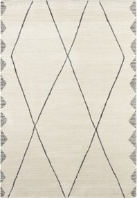 AKCIA: 80x150 cm Kusový koberec Glow 103665 Cream/Grey z kolekcie Elle, biela, obývacia izba, ELLE Decoration