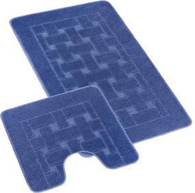 Bellatex SADA BANY 60x100 + 60x50 cm - s výkrojem Modrá 60x100 cm, 60x50 cm (SADA)