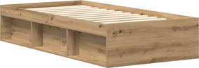 Rám postele bez matrace Řemeslnický dub Dřevěné konstrukce 3328826