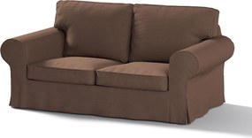 Potah na pohovku IKEA  Ektorp 2-místná, rozkládací, STARÝ MODEL barva hnědá látka pletený vzor