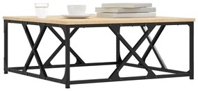 Konferenční stolek dub sonoma 70 x 70 x 30 cm kompozitní dřevo - Default Title