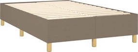 Box spring postel s matrací taupe 120x190 cm textil 3269962