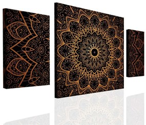 Třídílný obraz mandala Velikost (šířka x výška): 180x100 cm