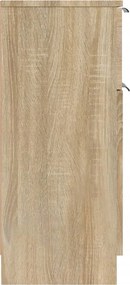 vidaXL Příborníky 2 ks 30 x 30 x 70 cm kompozitní dřevo [811122] Barva: Betonová šedá