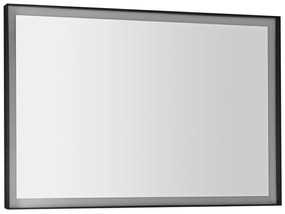 Sapho SORT zrcadlo s LED osvětlením 100x70cm, černá mat - ST100