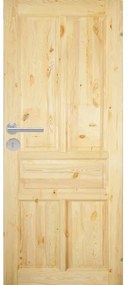 Archo - Dřevěné dveře sukaté z borovice SK-8 70P/197 WC 105691
