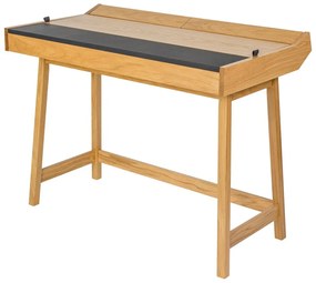 Pracovní stůl z dubového dřeva Woodman Brompton