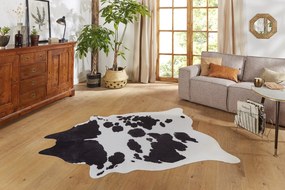 Mint Rugs - Hanse Home koberce Kusový koberec Wild 104187 Creme/Black - 155x190 tvar kožešiny cm