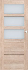 posuvné interiérové dveře do pouzdra BRAGA model 4 Průchozí rozměr: 70 x 197 cm, Orientace dveří: Levé dveře, Dekor: Dub sonoma